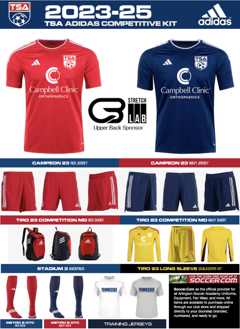 Competitive Uniform Kit | Tennessee Soccer Academy